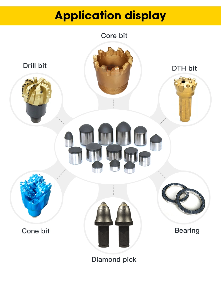 Coal mining use PDC cutter Flat PDC buttons
