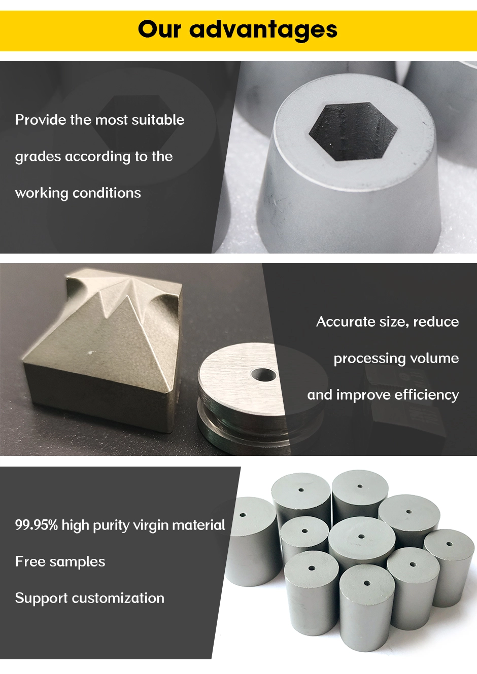 Tungsten Carbide Cold Heading Dies For Bolt And Nut